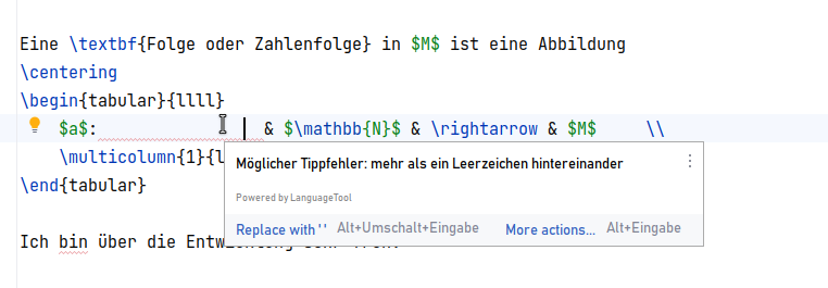 "Possible error: More than one space used · Issue #3021 · Hannah-Sten/TeXiFy-IDEA · GitHub