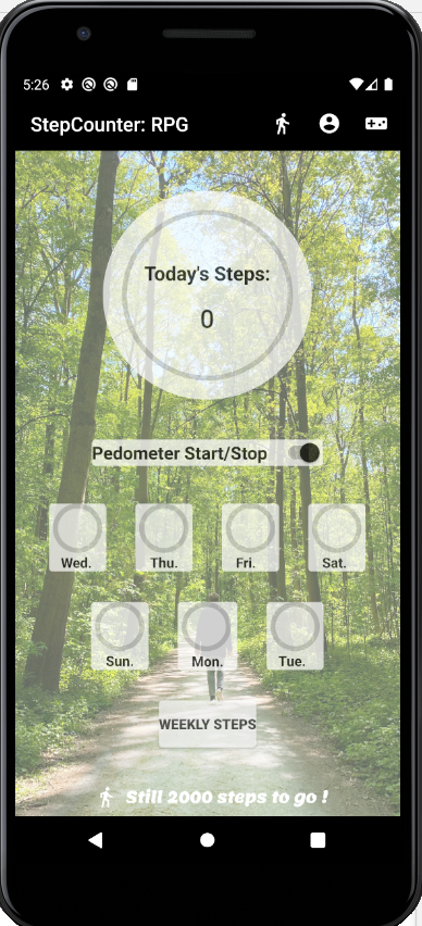 GitHub - lok23/StepCounter-RPG: Final project for CS5520. 2-in-1 Step tracker + game Android ...