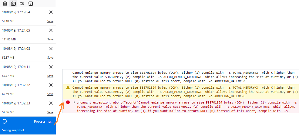 How to monitor wasm memory? (abort with cannot enlarge memory arrays) · Issue #9599 · emscripten ...