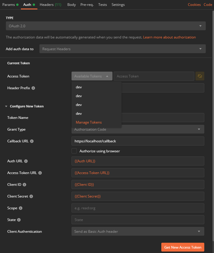 Improvements in sharing of OAuth 2.0 token and token generation details ...