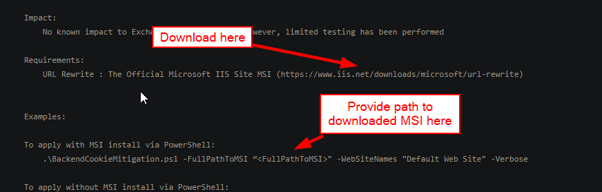 [Issue] path to iis url rewrite module msi not provided and module is not installed · Issue #101 ...