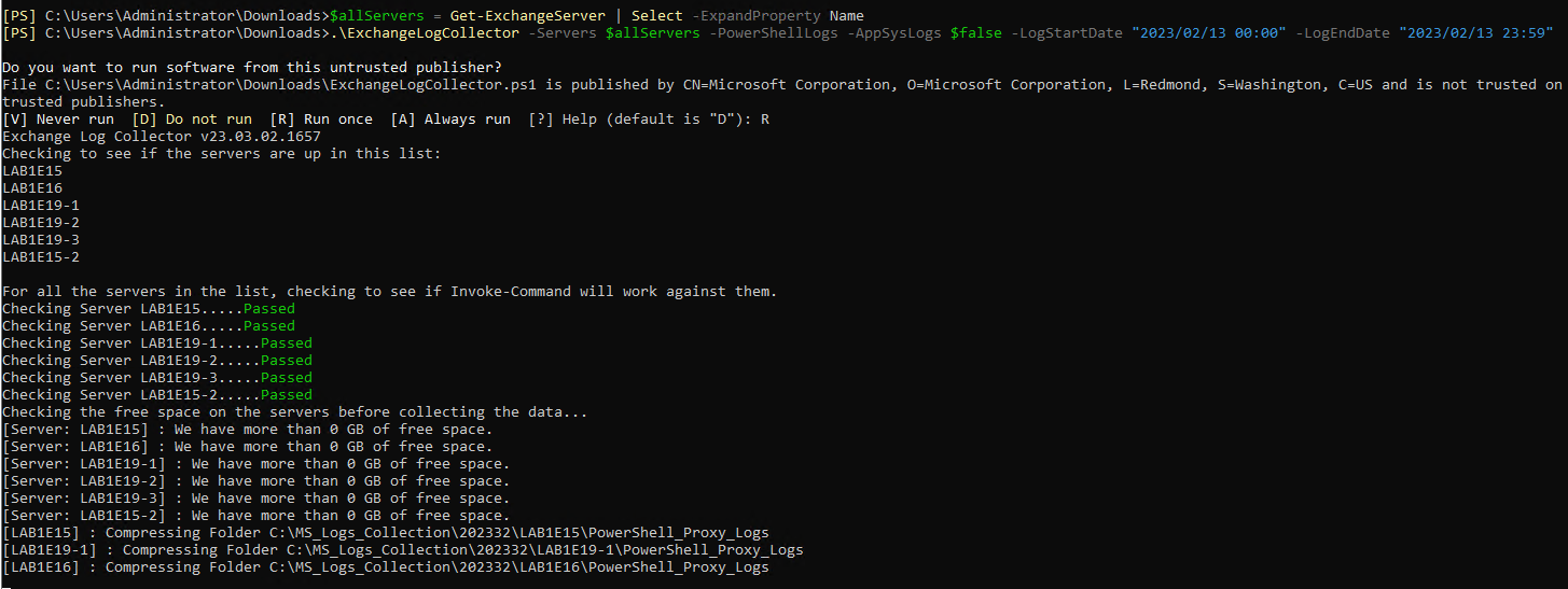 [Issue] ExchangeLogCollector reports greater than 0 GB disk space · Issue #1537 · microsoft/CSS ...