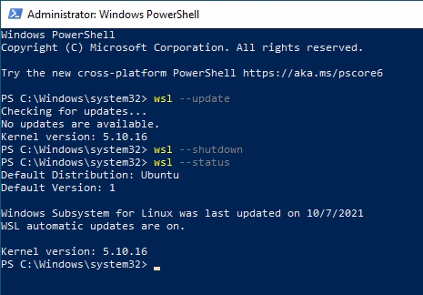 After latest Windows update I can't run WSL version 2 and Docker is not ...