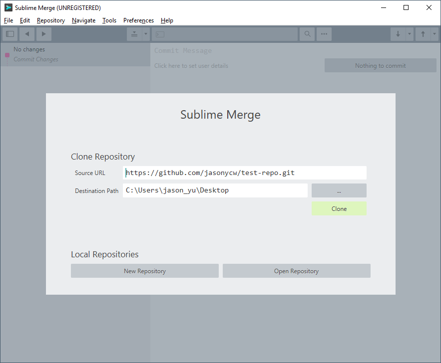 Clone repository does not new folder anymore · Issue #355 · sublimehq/sublime_merge · GitHub