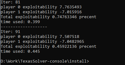 Speed difference between window app and console app · Issue #170 · bupticybee/TexasSolver · GitHub