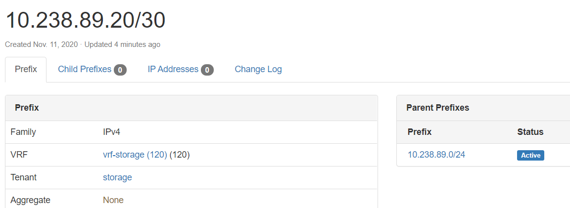 Child prefixes do not show up as child if they belong to a different VRF than the parent · Issue ...