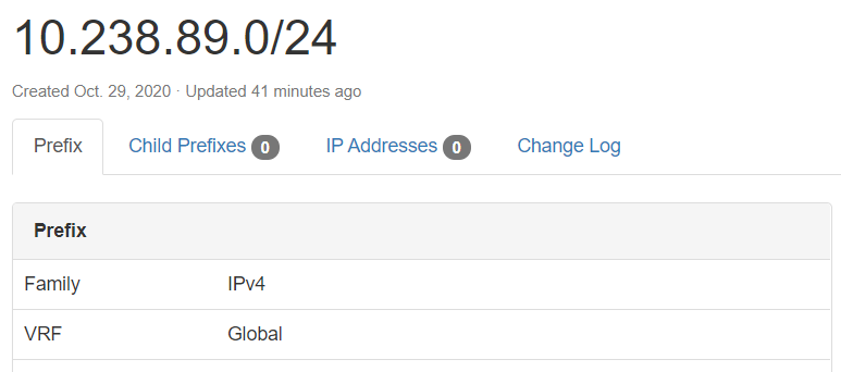 Child prefixes do not show up as child if they belong to a different VRF than the parent · Issue ...