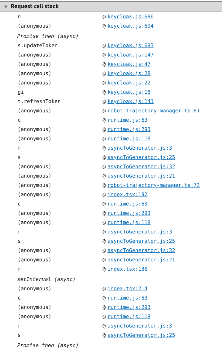 dashboard: Robot trajectories continue to be polled even when map is ...
