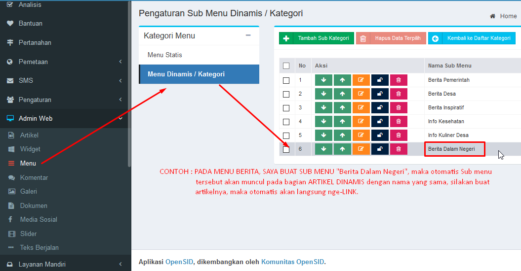 Menambahkan Kategori Artikel di Menu Statis · Issue #2097 · OpenSID ...