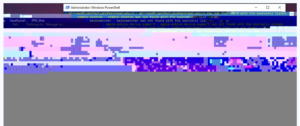 PowerShell windows with colored output interfere with rendering · Issue ...