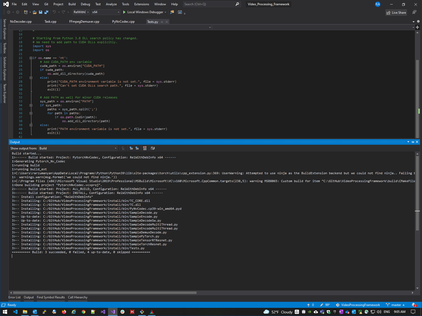 Cant Build on windows · Issue #267 · NVIDIA/VideoProcessingFramework · GitHub