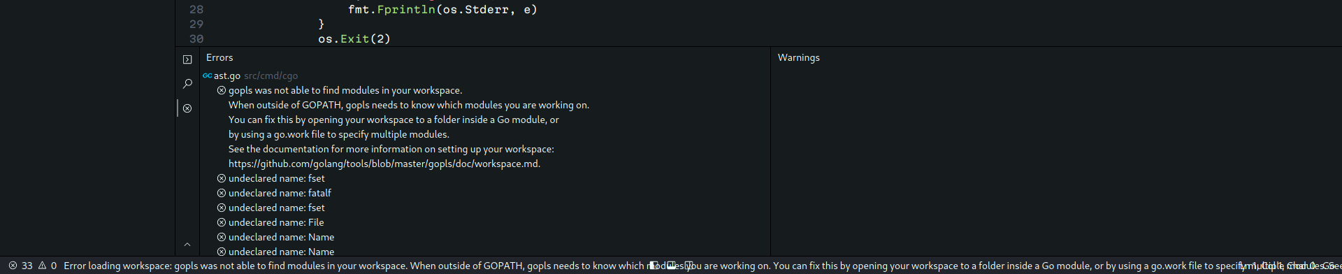 ui/status-bar: Layout selector is not properly visible due to error message · Issue #1485 ...