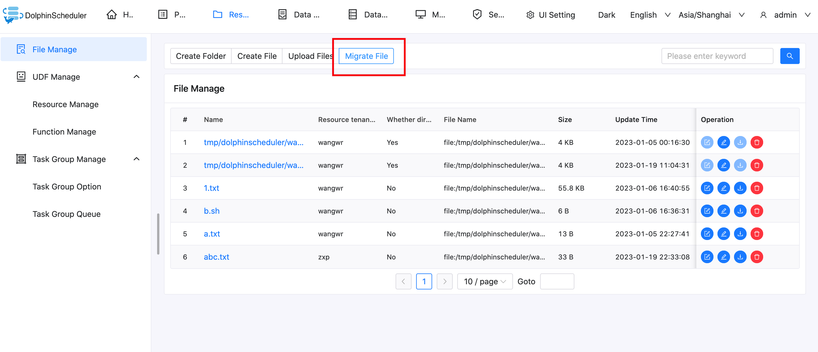[Improvement][Resource Center] Remove permission management of resource in user management ...