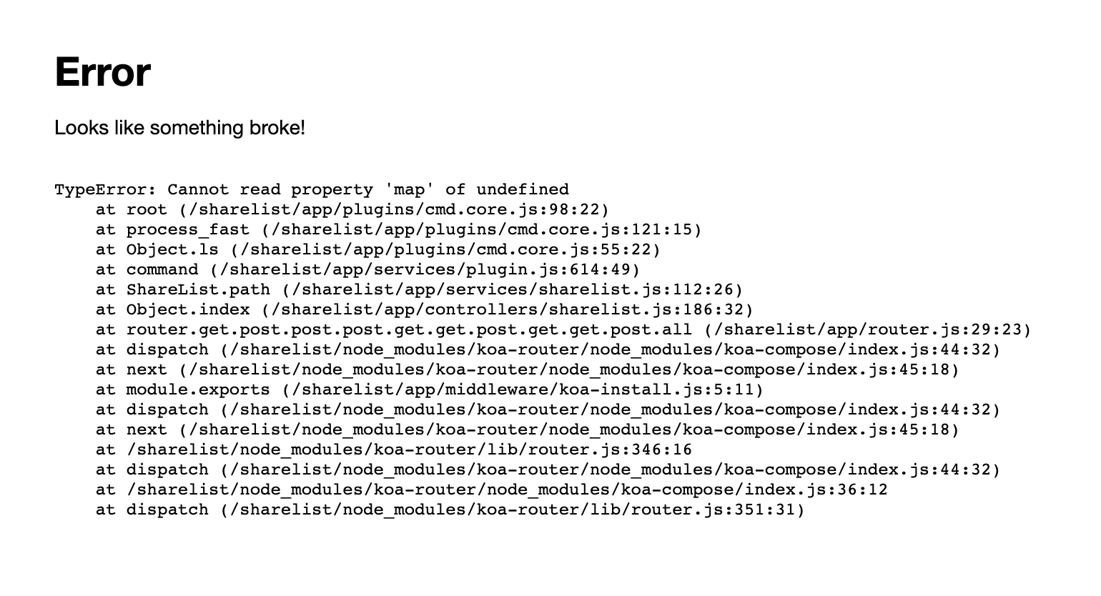 docker-compose方式启动无法访问 · Issue #677 · reruin/sharelist · GitHub