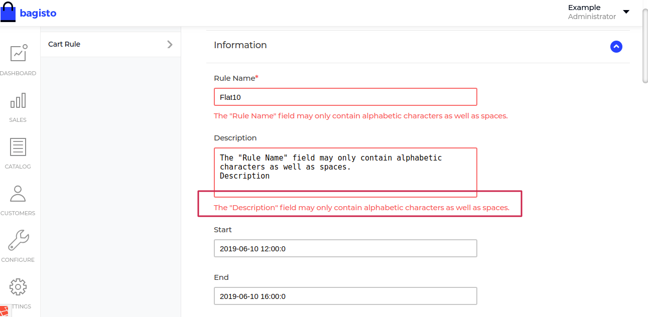Change the validation for description. · Issue #997 · bagisto/bagisto · GitHub