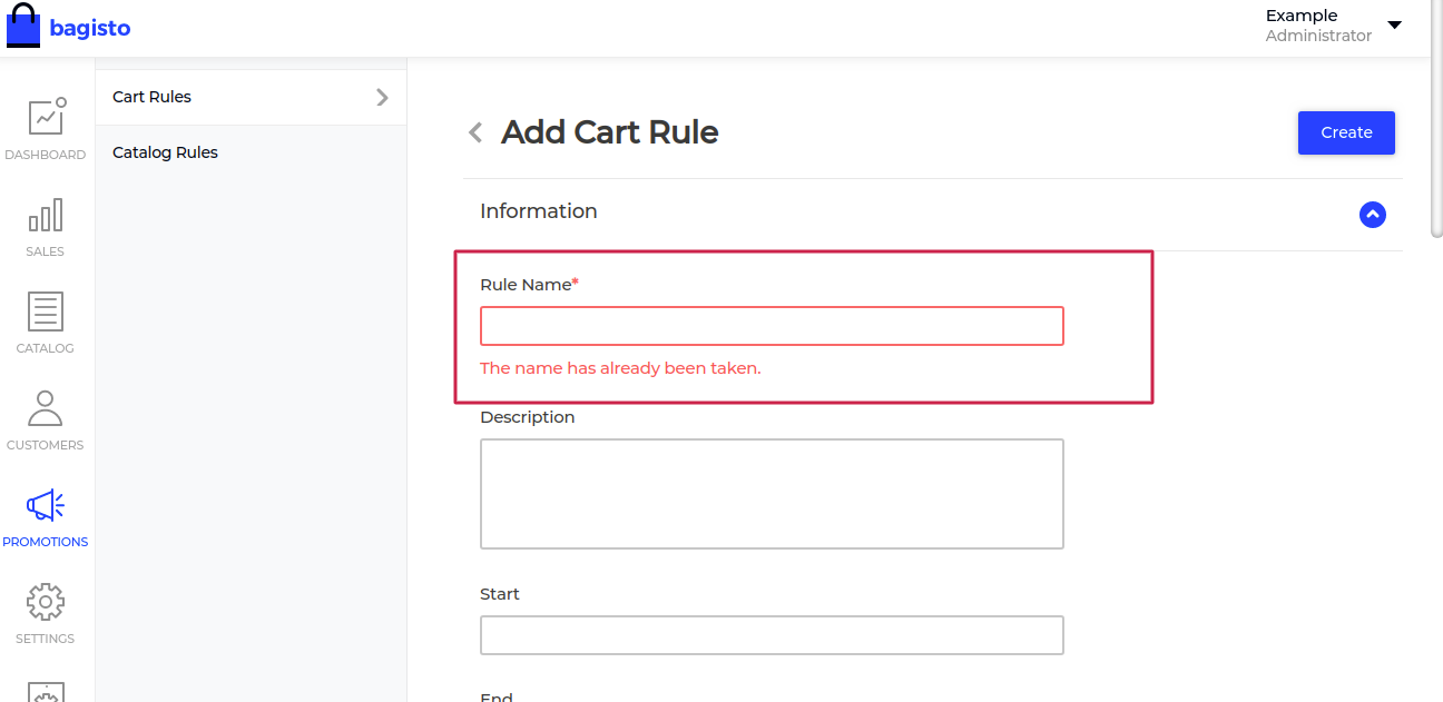 Getting Exception On Creating Cart Rule With Same Name That Already Exist · Issue 1333