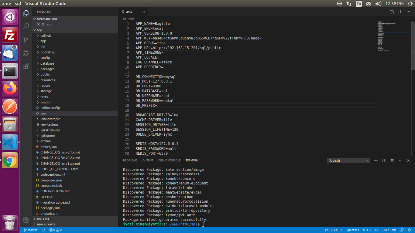 Apptimezone And Applocale Values Should Be Available In Env File · Issue 2586 · Bagisto