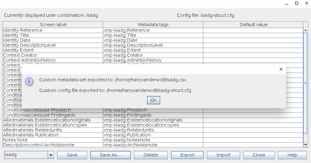 User-defined metadata > Export path unknow · Issue #203 · hvdwolf/jExifToolGUI · GitHub