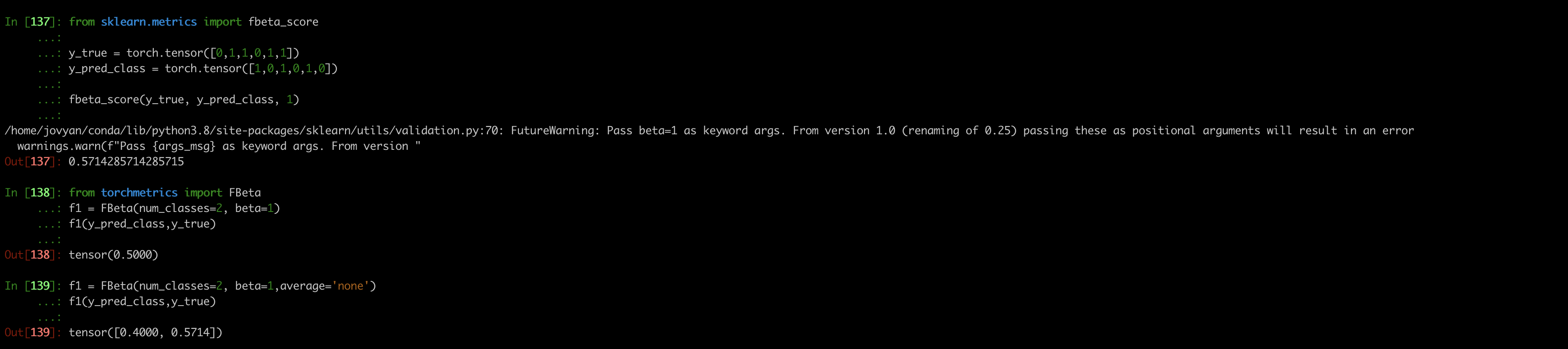 FBeta binary average · Issue #530 · Lightning-AI/torchmetrics · GitHub