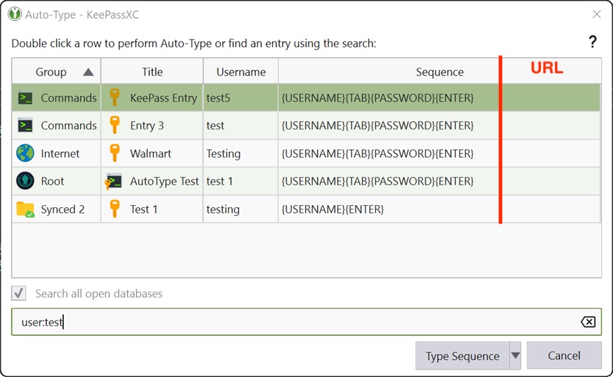 Add URL to Auto type · Issue #8107 · keepassxreboot/keepassxc · GitHub