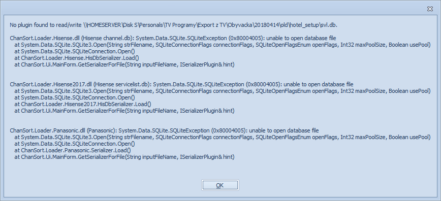 Unable to open list from Panasonic VT60 · Issue #119 · PredatH0r/ChanSort · GitHub