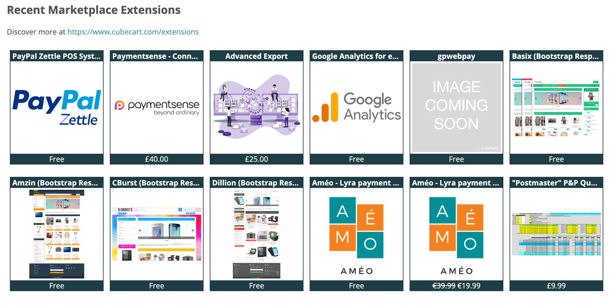 Marketplace layout needs attention · Issue #3170 · cubecart/v6 · GitHub