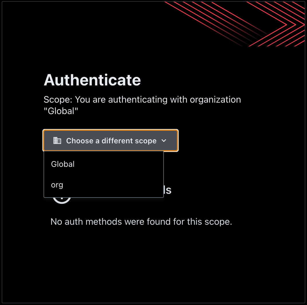 Scopes with no Auth Methods Should not Display on Login · Issue #1494 · hashicorp/boundary · GitHub