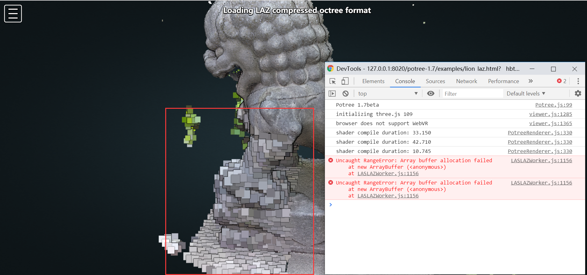 Mobile pointcloud loading incomplete error · Issue #857 · potree/potree · GitHub