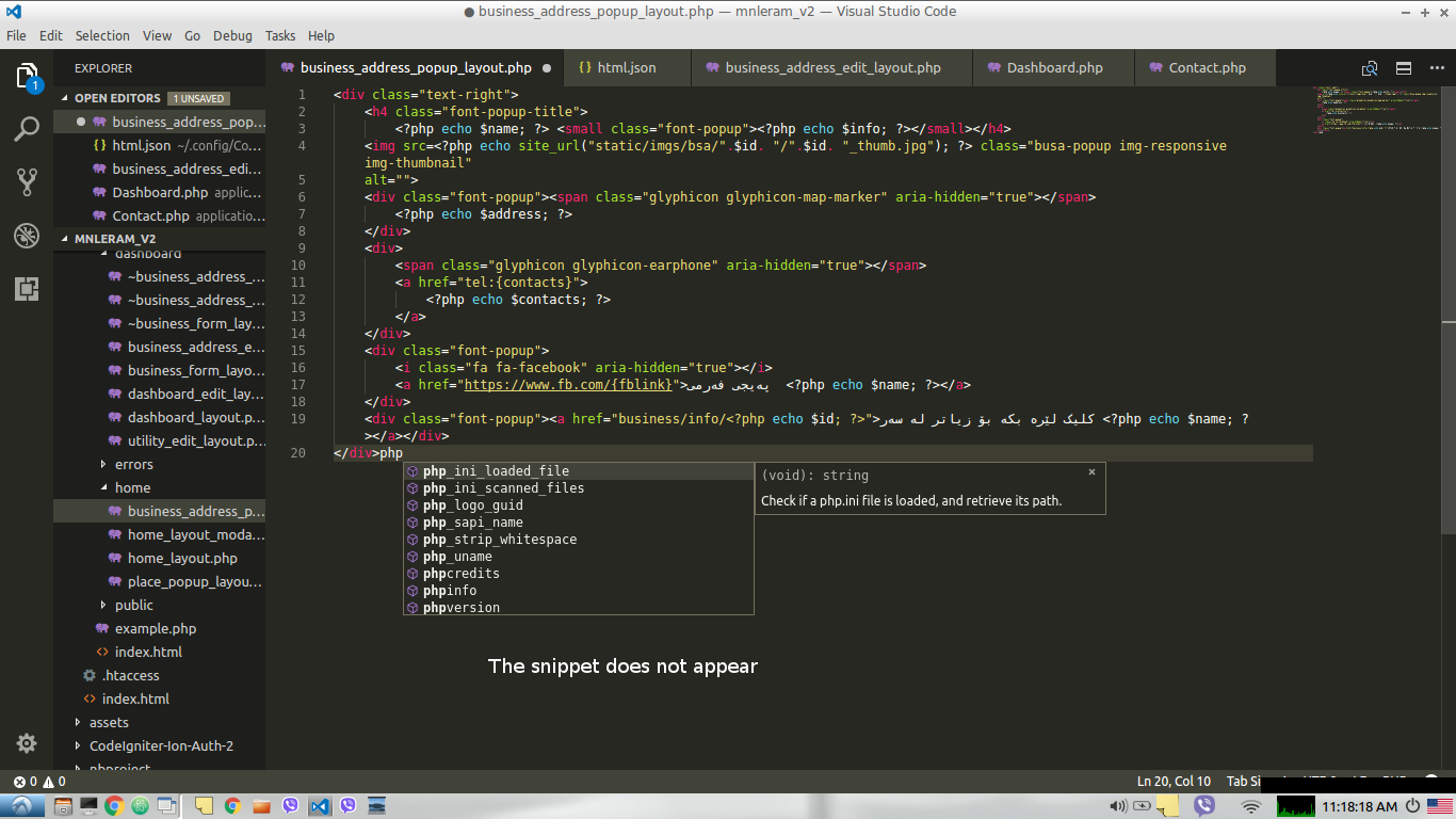 Snippet wont appear after restart · Issue #33811 · microsoft/vscode ...
