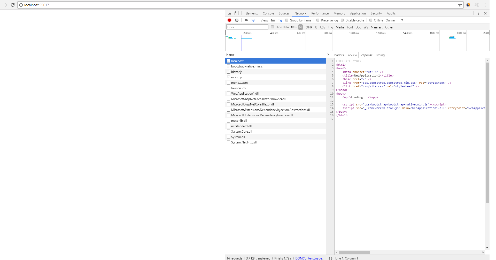 After Run Blazor Project I See Empty Browser Window · Issue 16119 · Dotnetaspnetcore · Github
