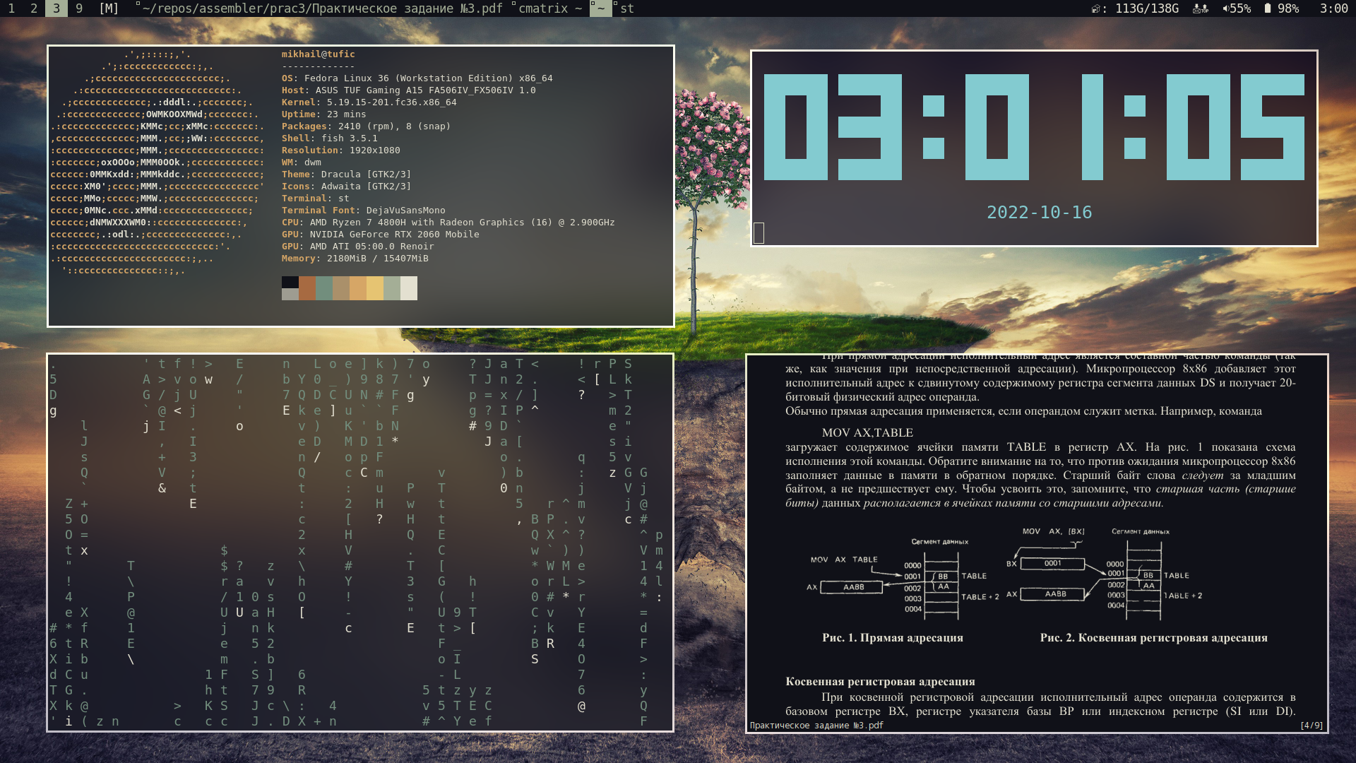 Github Iwdwm Dynamic Window Manager Written In C My Build