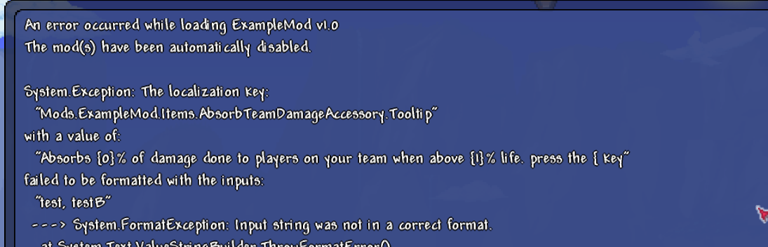System Formatexception Input String Was Not In A Correct Format About