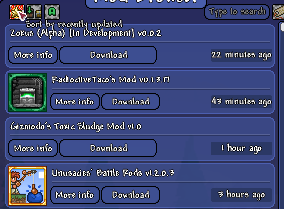 UI Bug with Mod Browser Sorts · Issue #358 · tModLoader/tModLoader · GitHub