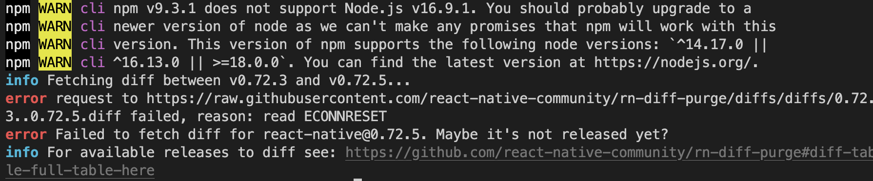 Npx React Native Upgrade · Issue 39733 · Facebook React Native · Github