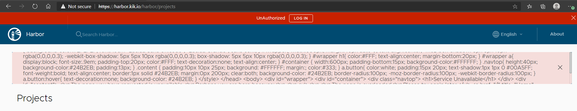 ui crashes often and log me out · Issue #11874 · goharbor/harbor · GitHub
