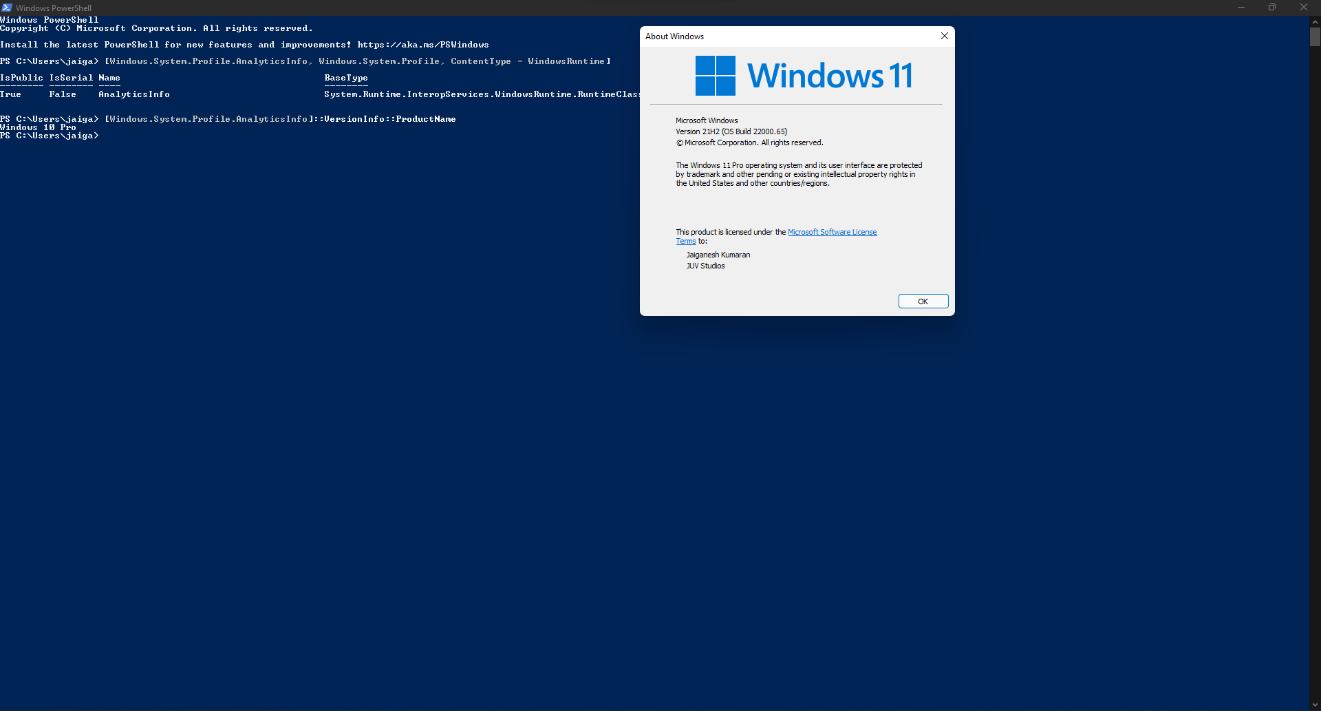 Windows.System.Profile.AnalyticsInfo.VersionInfo.ProductName returns the wrong name · Issue ...