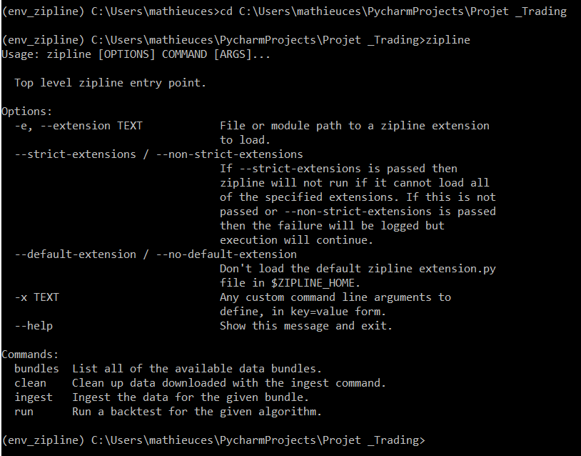 Install Zipline with pip/Pycharm · Issue #2368 · quantopian/zipline · GitHub