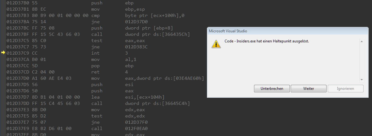 immediate AppCrash after opening code.exe · Issue #63570 · microsoft ...