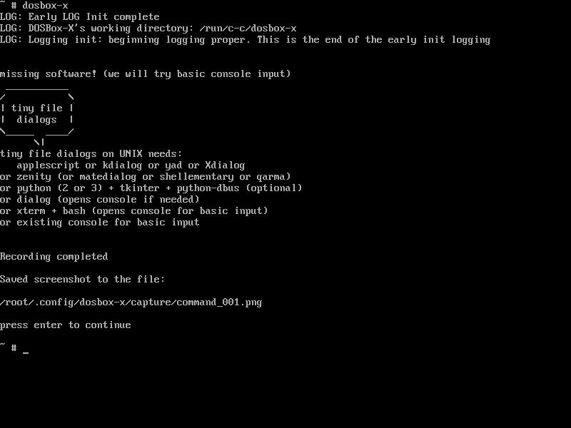 DOS version of DOSBox-X does not run in DOSBox-X · Issue #1830 · joncampbell123/dosbox-x · GitHub