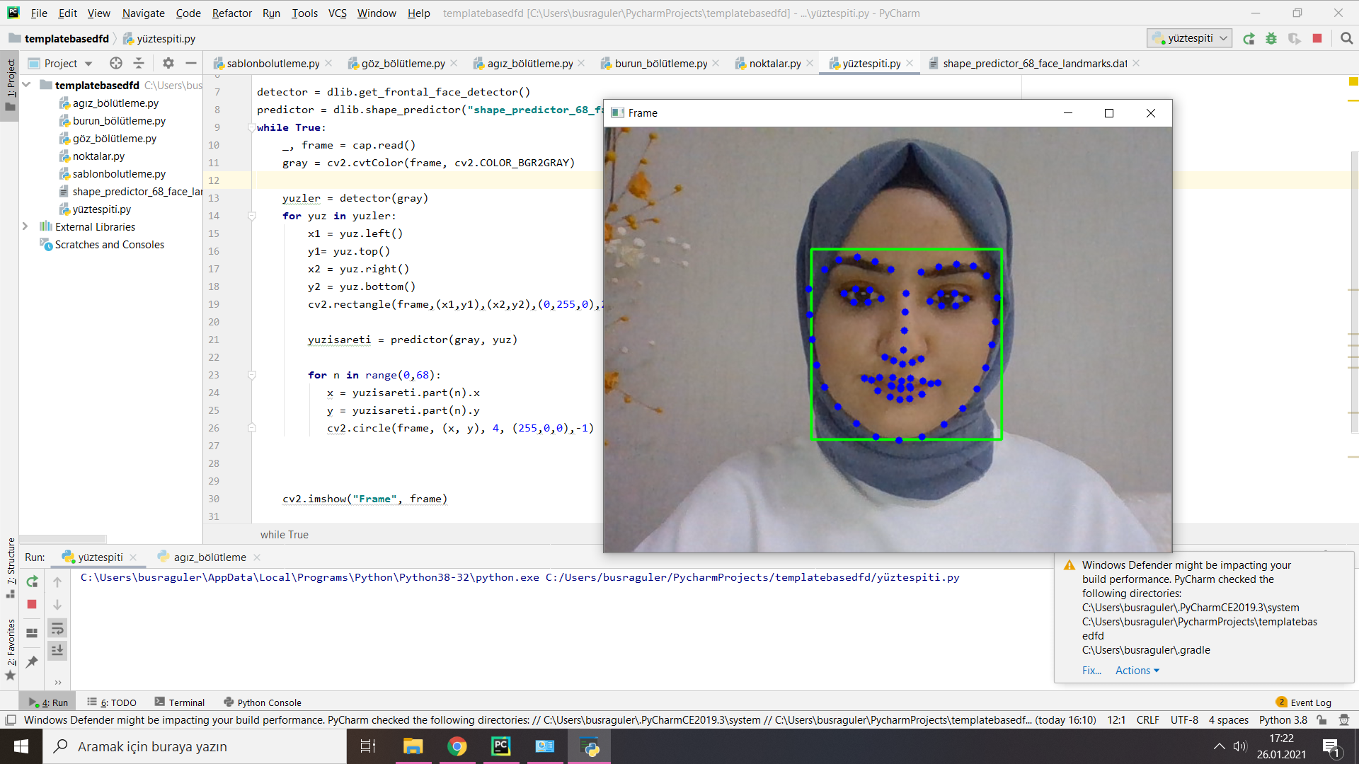 GitHub - busraaguler/template-based-face-detection: face recognition ...