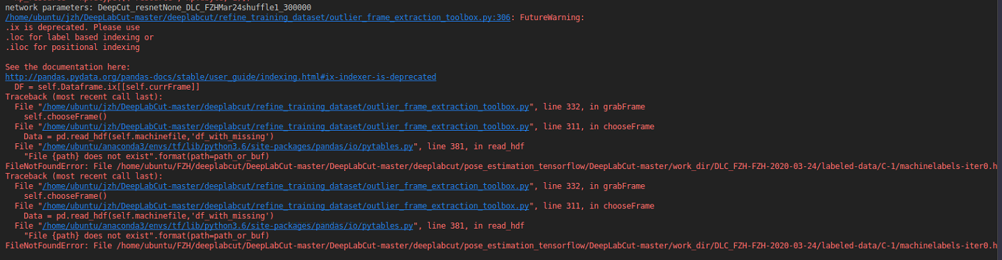 The problem has to do with the machinelabels-iter0.h5 · Issue #643 · DeepLabCut/DeepLabCut · GitHub