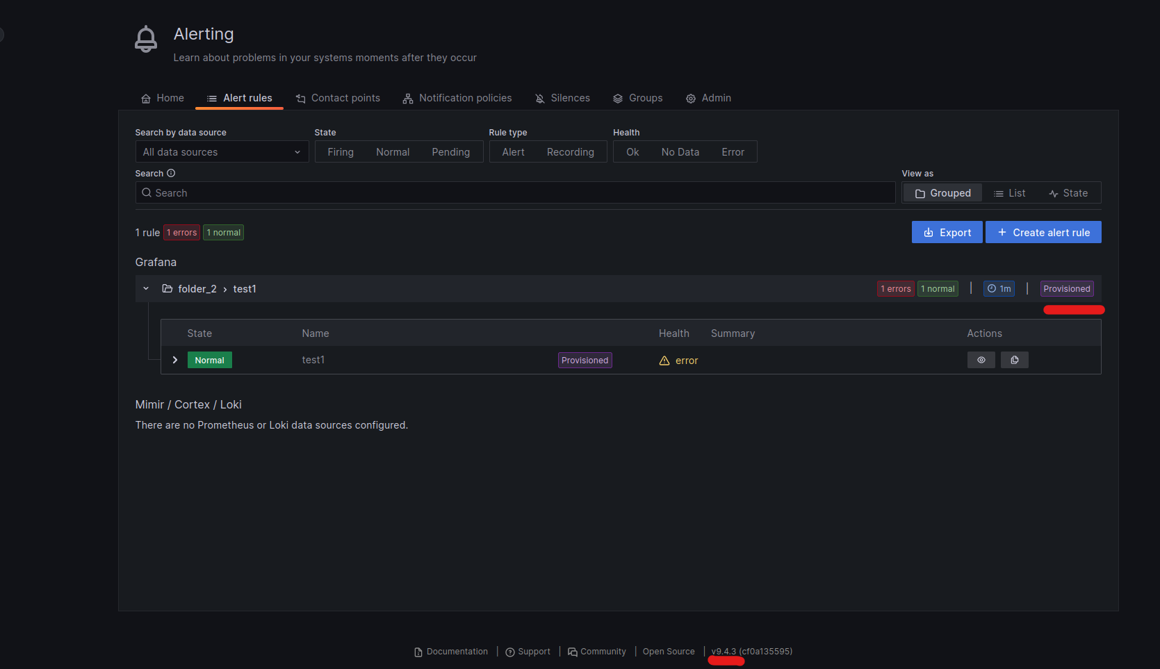 alert rules: UNIQUE constraint failed: dashboard.org_id, dashboard.folder_id, dashboard.title ...
