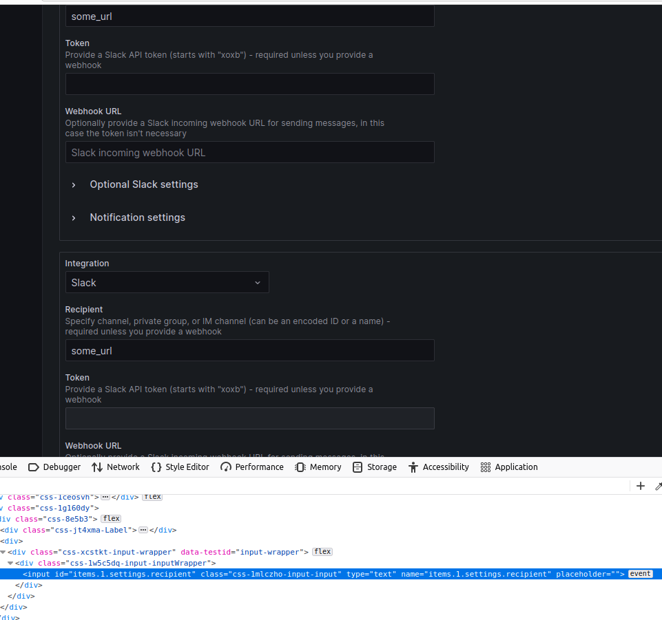 Unable to change channel on Slack alert · Issue #66416 · grafana/grafana · GitHub