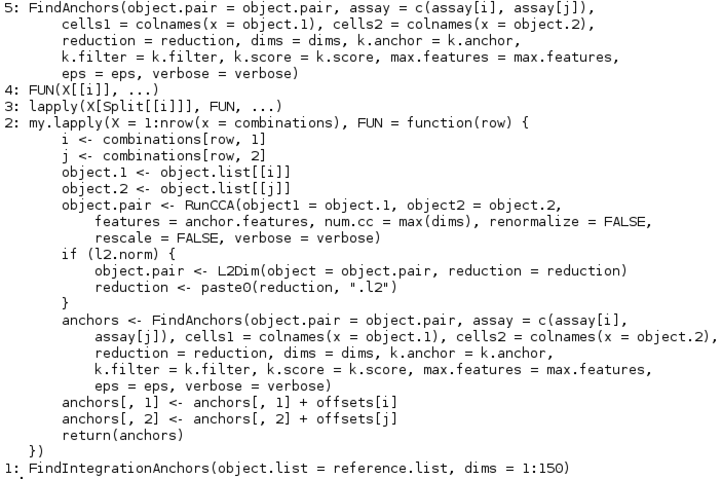 Error in FindIntegrationAnchors · Issue #965 · satijalab/seurat · GitHub