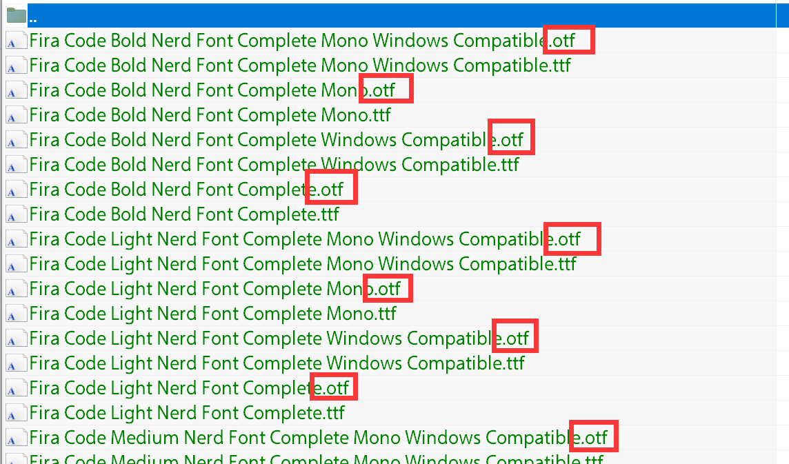 Why is FiraCode font in .otf format in v2.1.0 and only .ttf in v2.2.1? · Issue #903 · ryanoasis ...