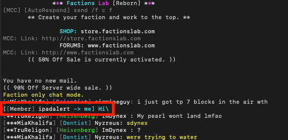 Auto Respond Not Detecting Private Messages · Issue #686 · MCCTeam/Minecraft-Console-Client · GitHub