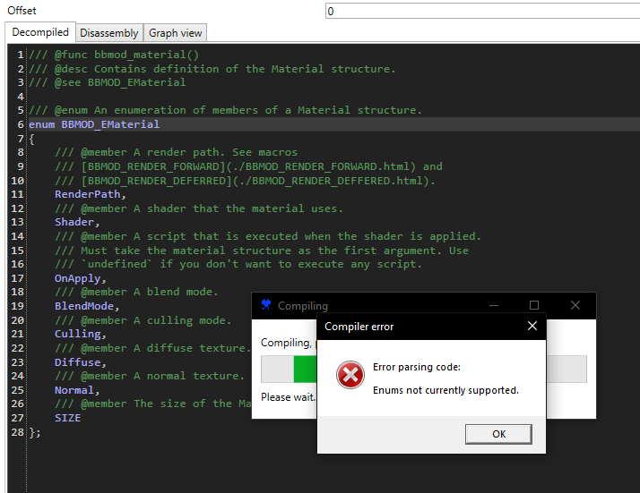 [Feature] Support for Enums. · Issue #535 · UnderminersTeam/UndertaleModTool · GitHub