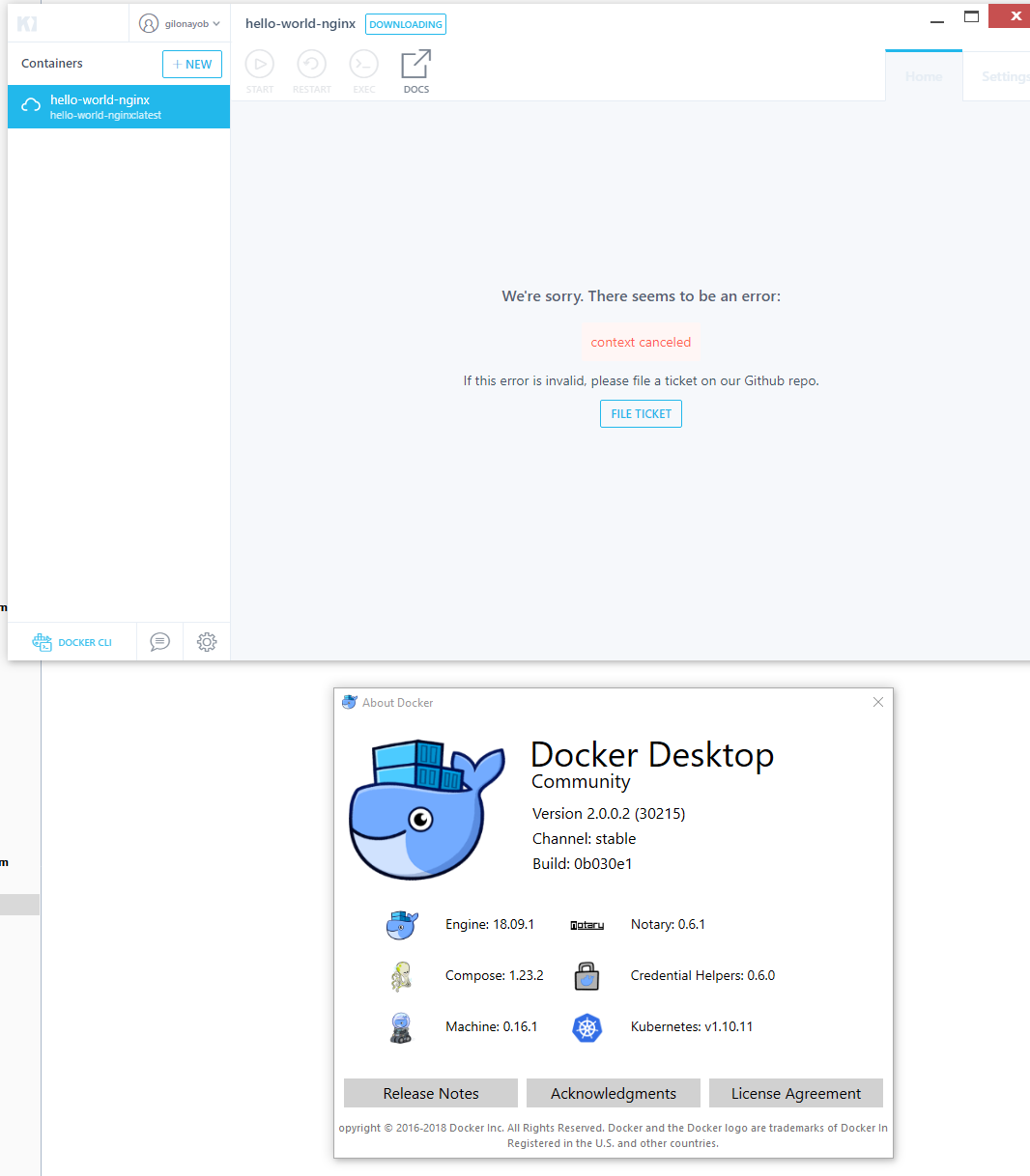 Can Not Create Container On Docker With Kitematic · Issue 4501 · Docker Kitematic · Github
