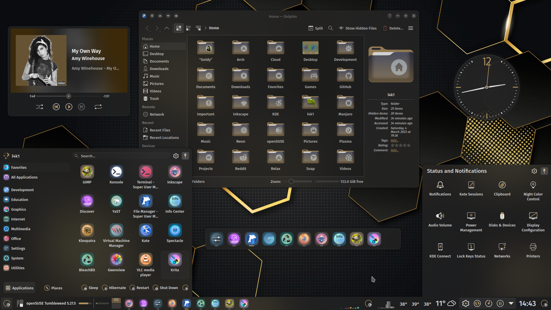 GitHub - L4ki/Goldy-Plasma-Themes: Goldy Themes For Plasma Desktop