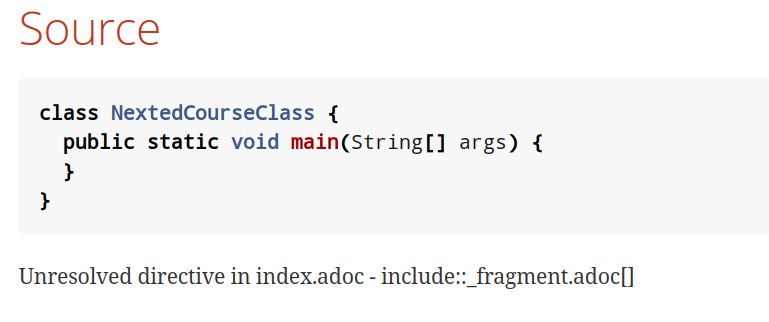Unable to export to html using includes at arbitrary depth · Issue #445 · asciidoctor ...